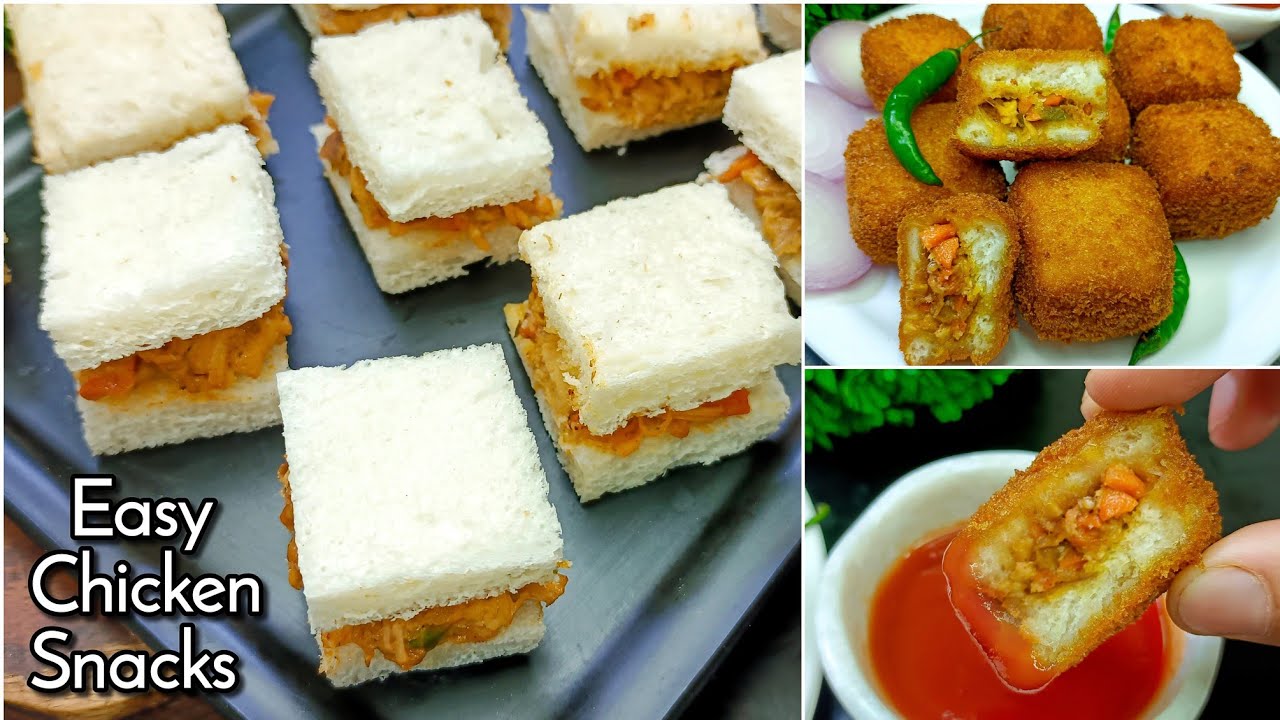 Chicken Mini Pocket Recipe | New Recipe | Chicken Snacks | Snacks ...