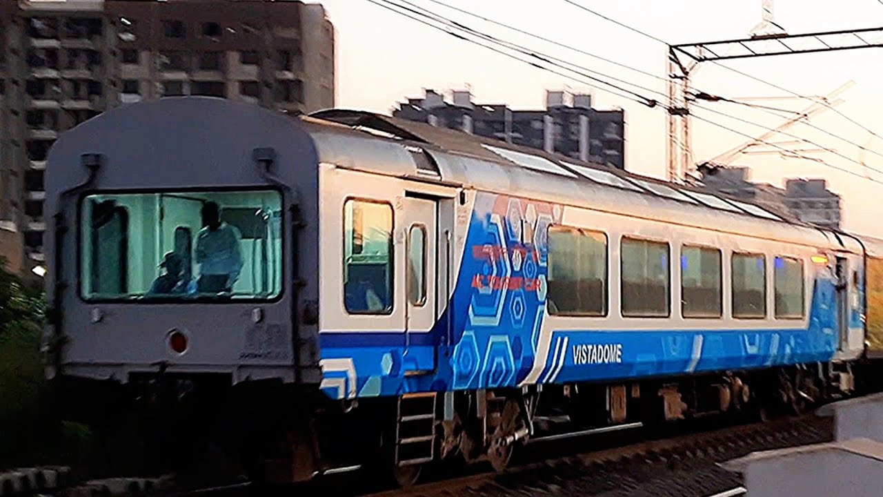 12010 Super fast shatabdi with new Attractive vistadome coach. faced ...