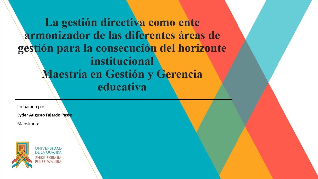 La gestión directiva como armonizador de las áreas de gestión para ...