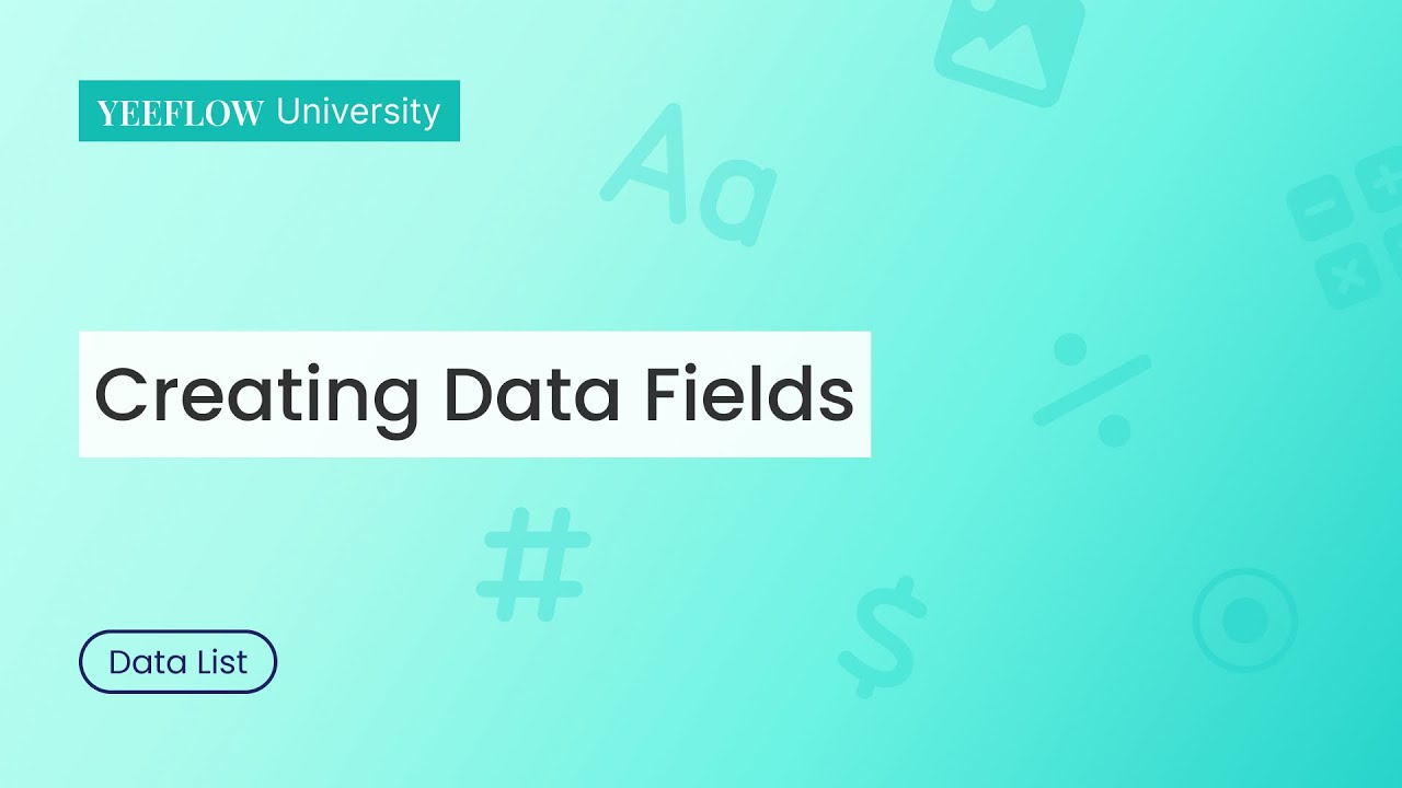 Crafting Custom Data Fields - YouTube
