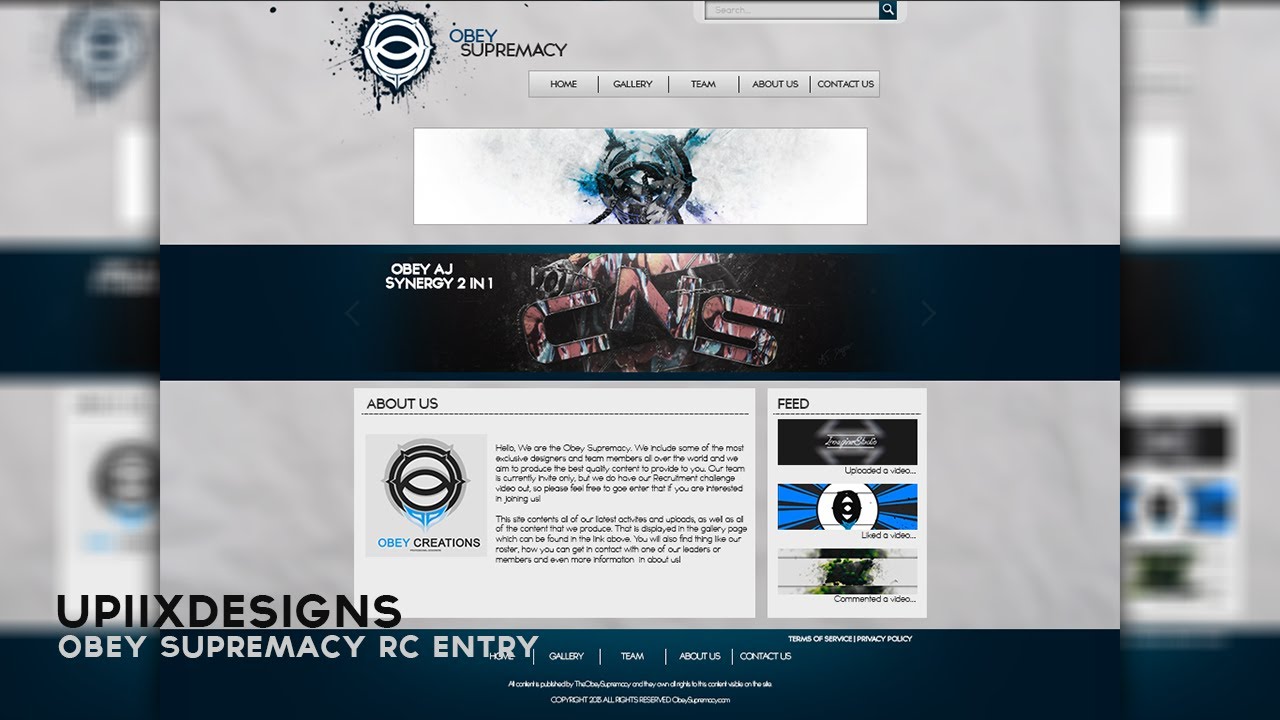 Obey Supremacy RC Entry - Speed Art (Joined Text!) - YouTube