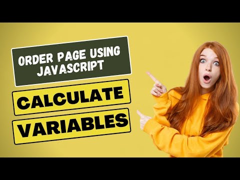Html order Page || JavaScript || Calculate Values - YouTube