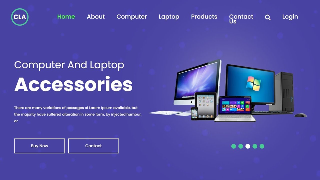 How to make creative Responsive website using html css javascript ...