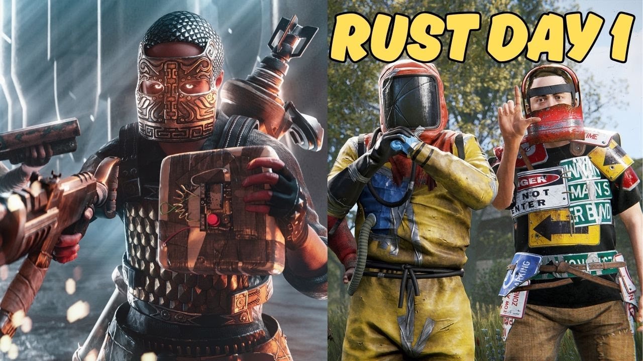 Surviving Solo Rust - Day 1 Solo Gameplay as a Beginner! - YouTube