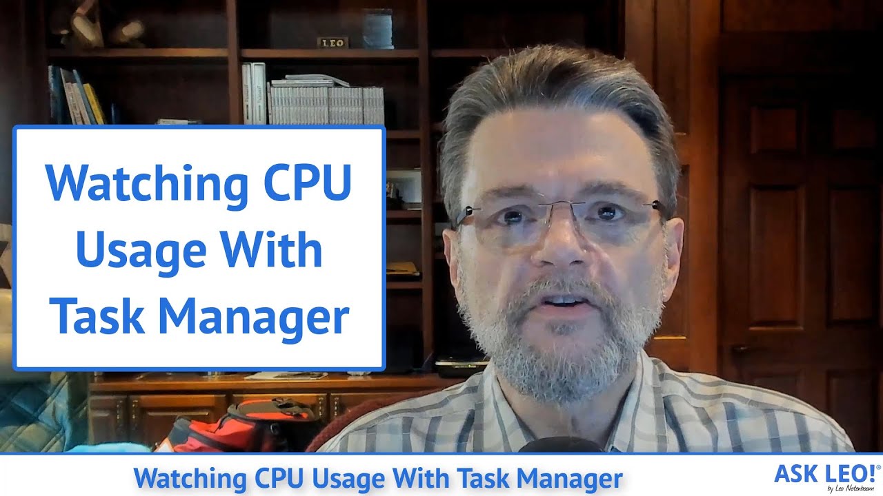 Watching CPU Usage With Task Manager - YouTube