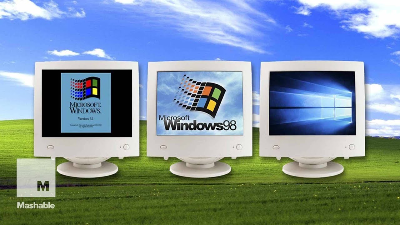 Microsoft Windows Evolution 1990-2000 - YouTube