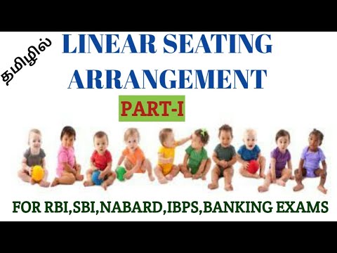Linear Seating Arrangement in Tamil - Reasoning for IBPS, SBI, RBI ...