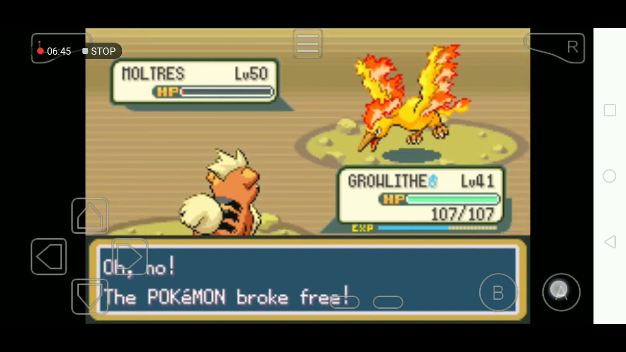 catching moltres at Mt. ember in Pokémon fire red (3rd attempt) - YouTube