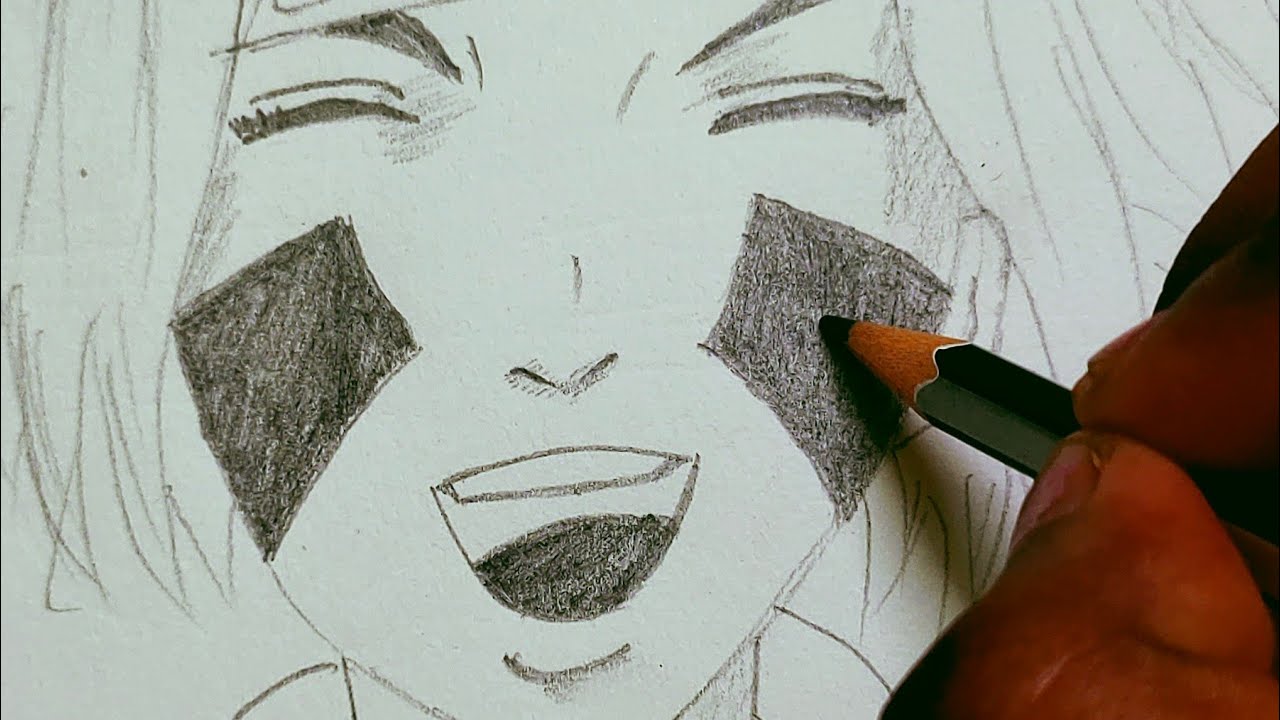 Cute Rin (Naruto)//Pencil drawing Step by step ️ // #rin #naruto # ...