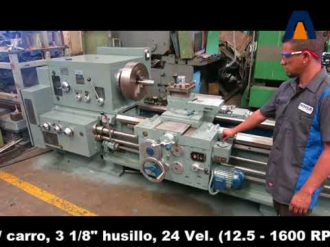 trp-596 Torno paralelo universal marca RYAZAN - YouTube