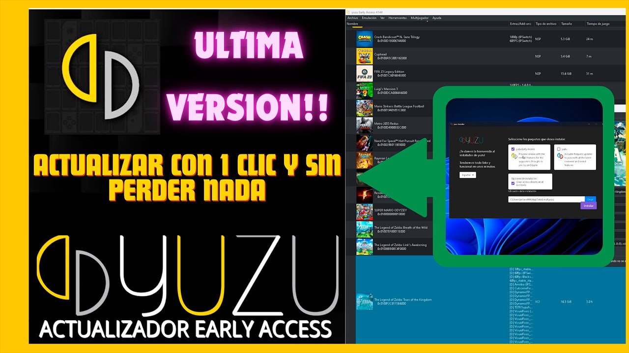 ¡COMO ACTUALIZAR EMULADOR YUZU EARLY A LA ULTIMA VERSION SIN PERDER ...