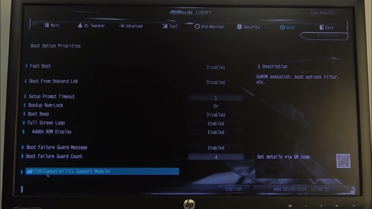 How To Enable And Disable Csm In Asrock Z790 Steel Legend Youtube