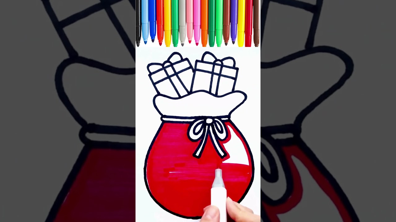 How To Draw A Christmas Sack