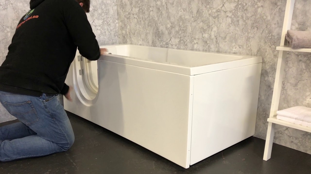 Badkar med dörr - Eda | Front på - YouTube