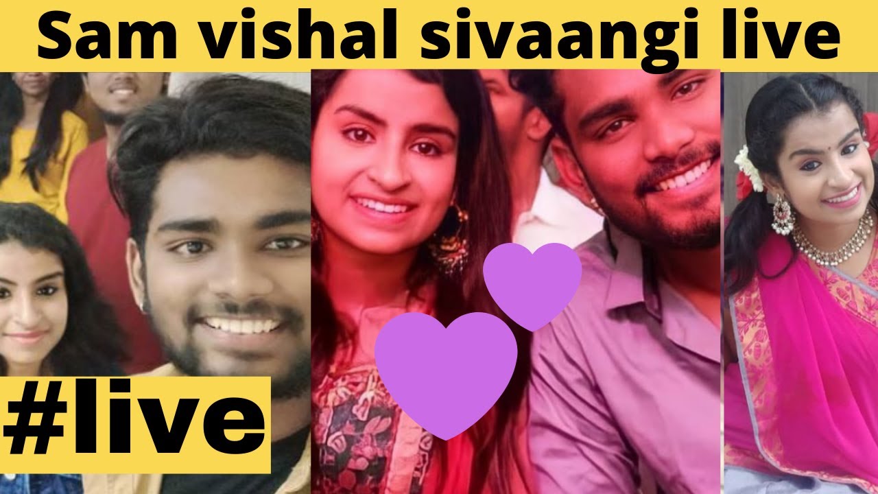 sam vishal sivaangi |sam vishal and shivangi | sam vishal Shivangi live ...