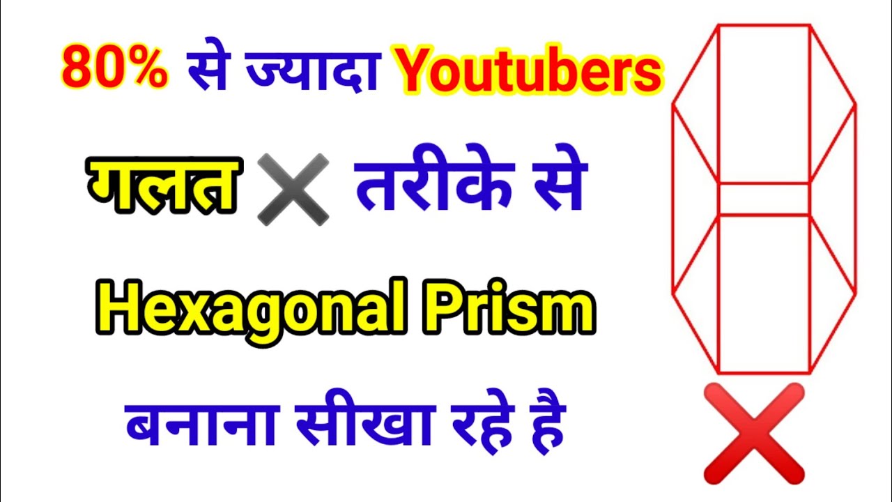 Hexagonal prism engineering drawing | hexagonal prism drawing ...