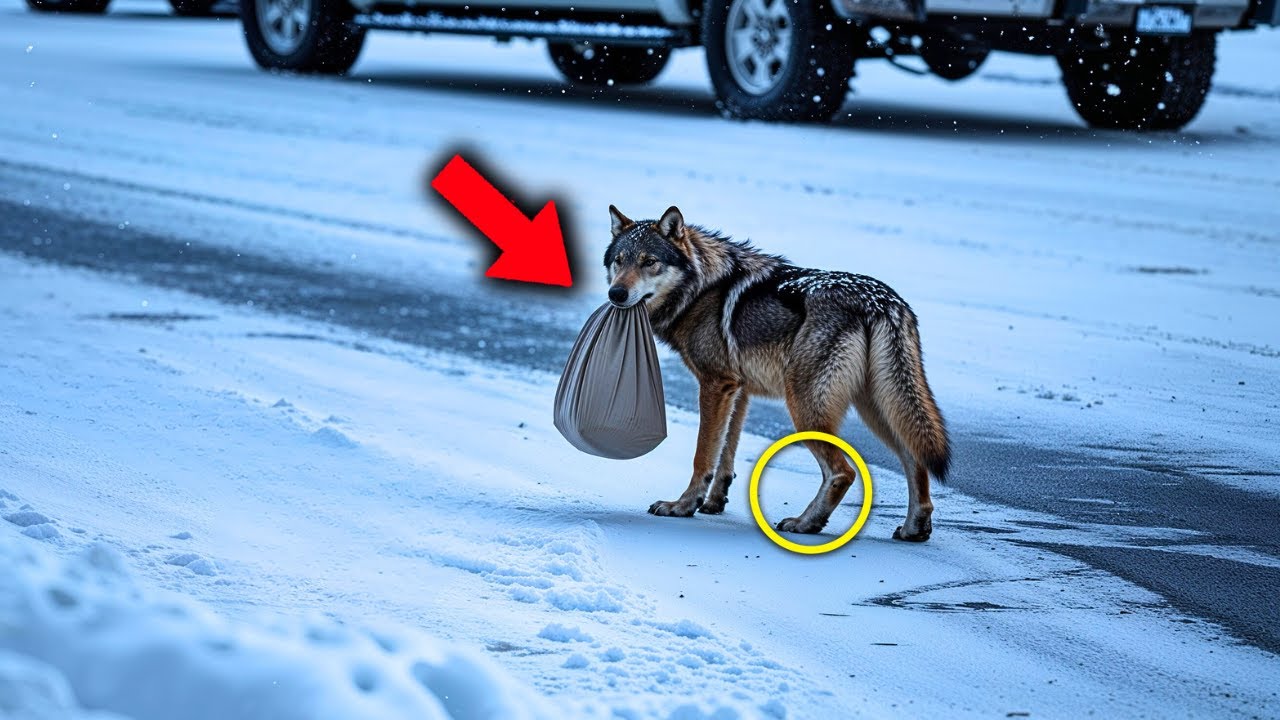 Woman Sees a Wolf Dragging a Bag In The Snow—What’s Inside Brings Her ...