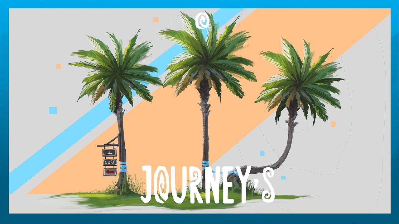 Palm Tree Concept Digital Art/ timelapse speeed paint - YouTube