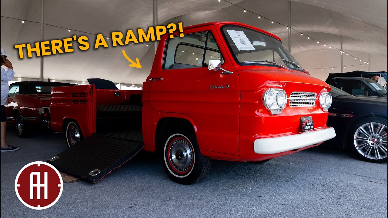 1961 Chevrolet Corvair Rampside 95 Walk-Around & History - YouTube