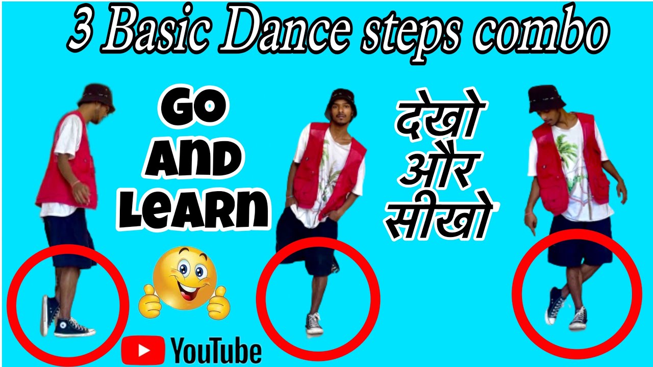 Dance combo || 3 easy dance steps || Basic dance Combo With 3 Basic ...