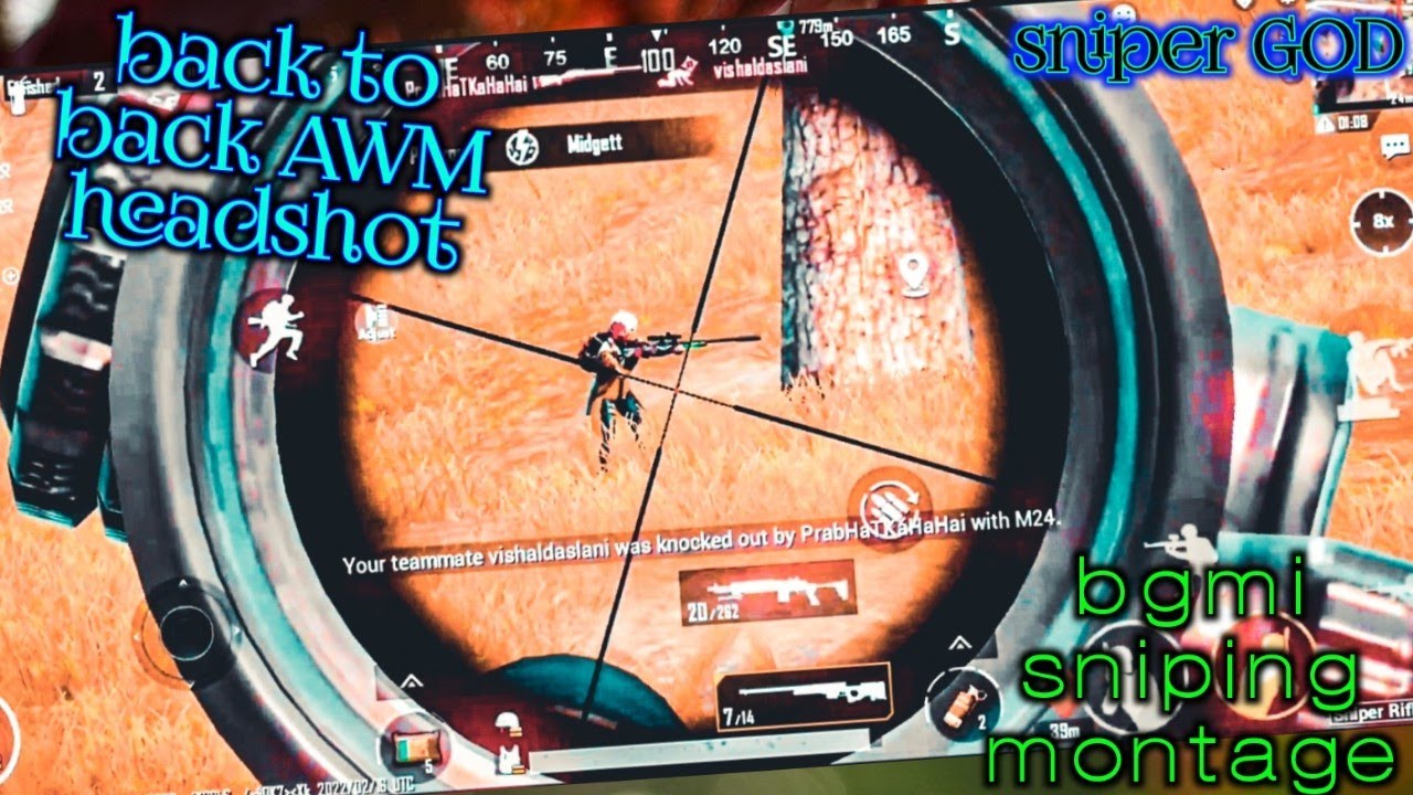 bgmi sniper gameplay / bgmi sniping montage #bgmi #pubgmobile #youtube ...