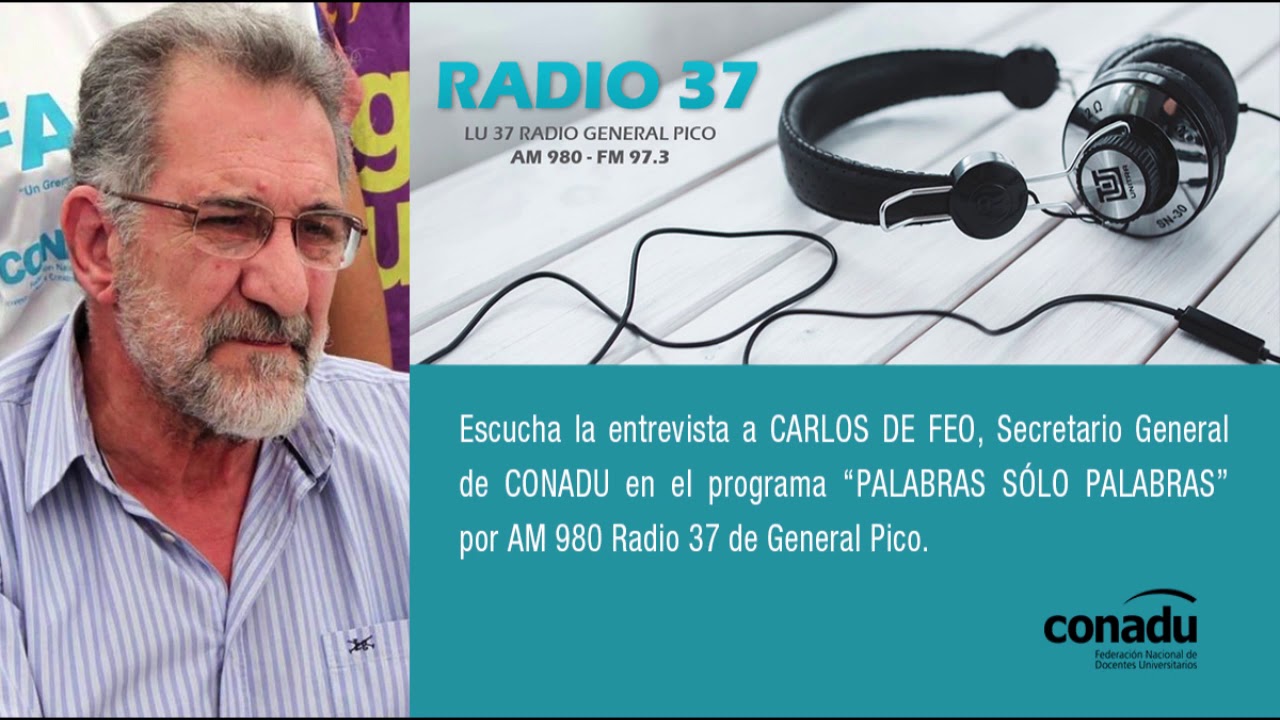 Entrevista a CARLOS DE FEO por Radio 37. - YouTube