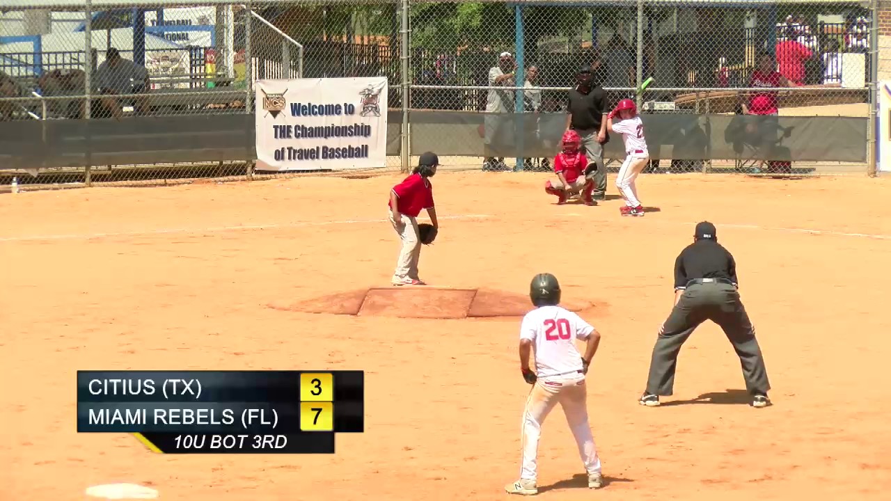 10U TEAM CITIUS TX 3 vs MIAMI REBELS FL 8 - YouTube