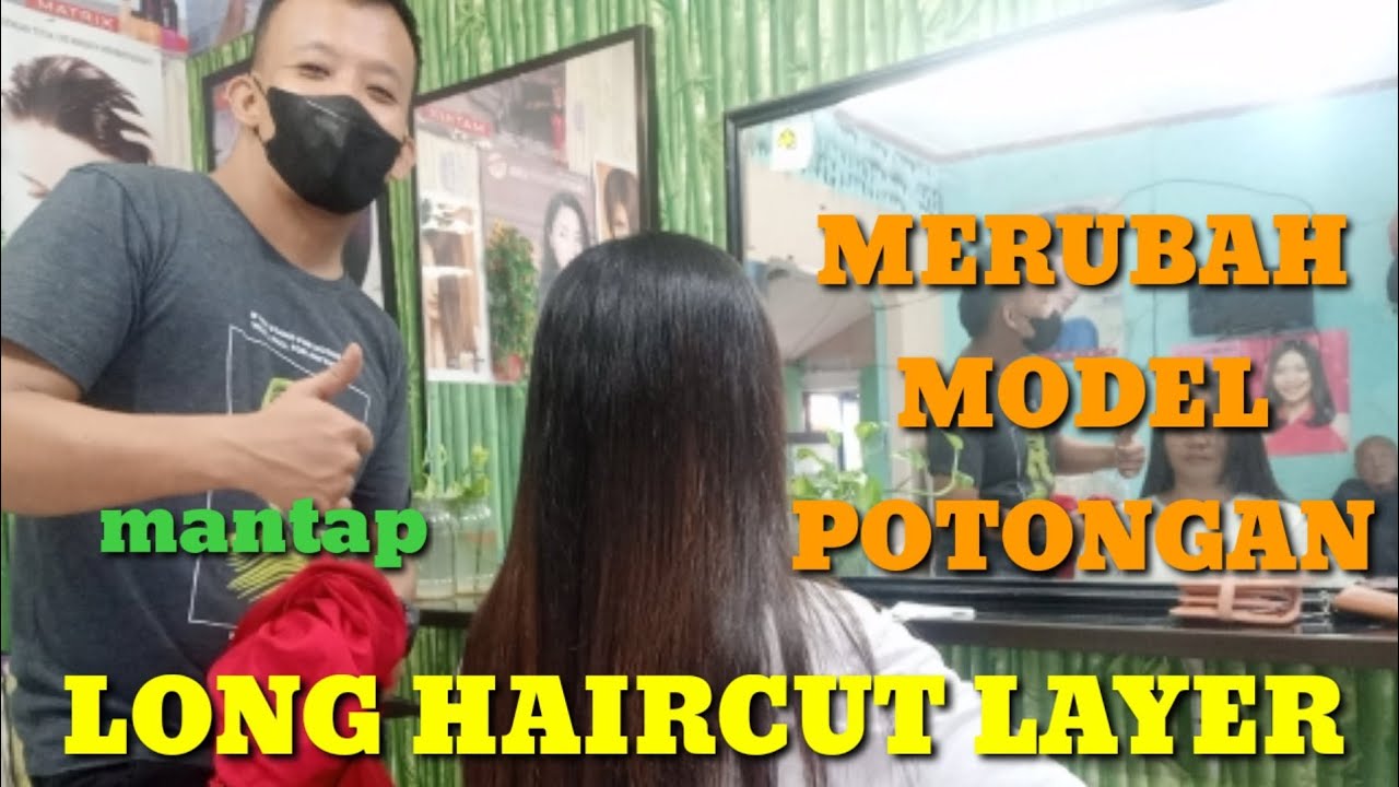 Cara Gunting Rambut Panjang Layer Cepat Gak pakek Lama ~LONG LAYER ...