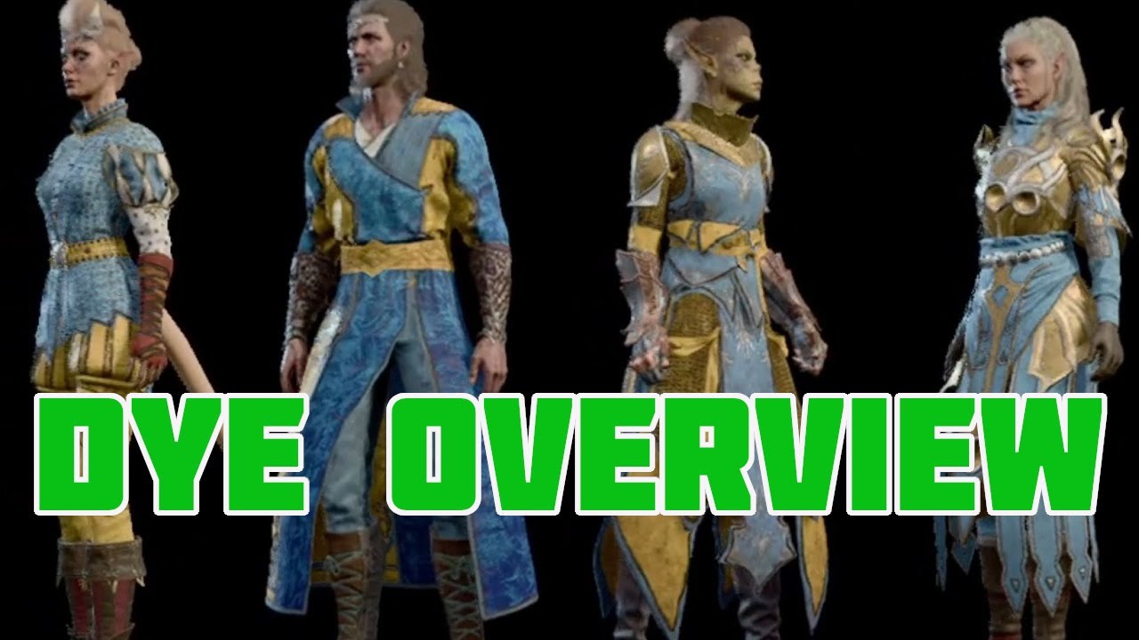 Baldur’s Gate 3 Dye overview - YouTube