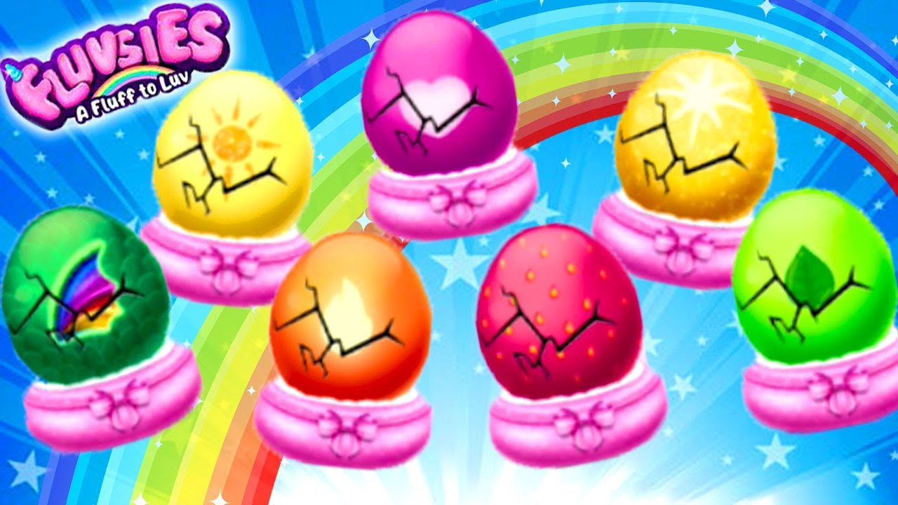 FLUVSIES - A FLUFF TO LUV Hatch Fluvsies Eggs Hatching SEVEN Fluvsies ...