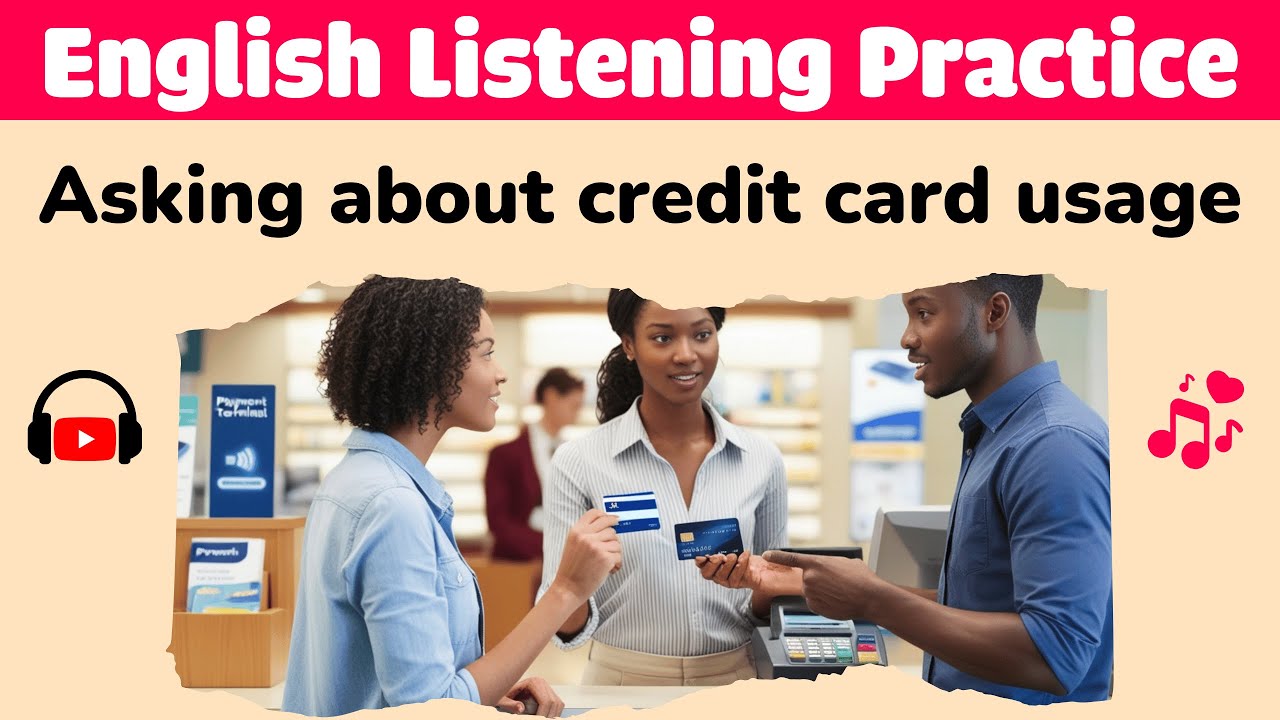 🔊 Asking about credit card usage | Learn English with Real-Life ...