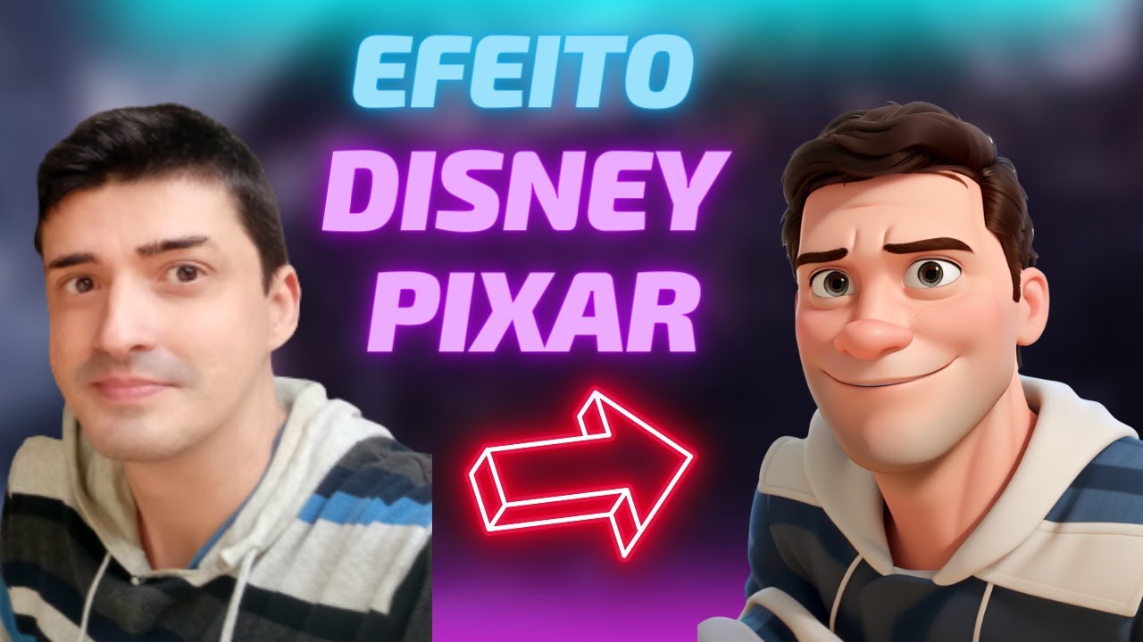 SUA FOTO COM EFEITO DISNEY PIXAR | RÁPIDO E FÁCIL! - YouTube