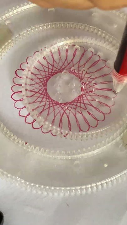 How To Create A Colorful Spirograph Art - DIY Tutorial #satisfying - YouTube