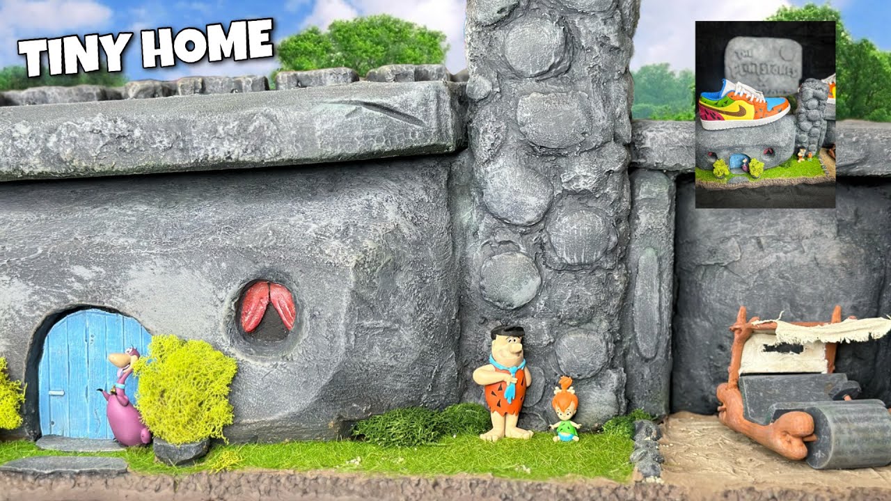 I Built a Flintstone Tiny Home! - YouTube
