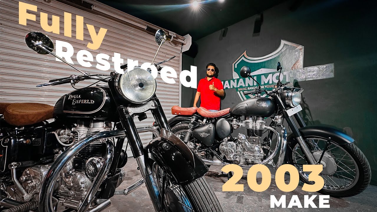 Old Bullet Full Restoration🤩| Restored 2003 Royal Enfield Old Bullet ...