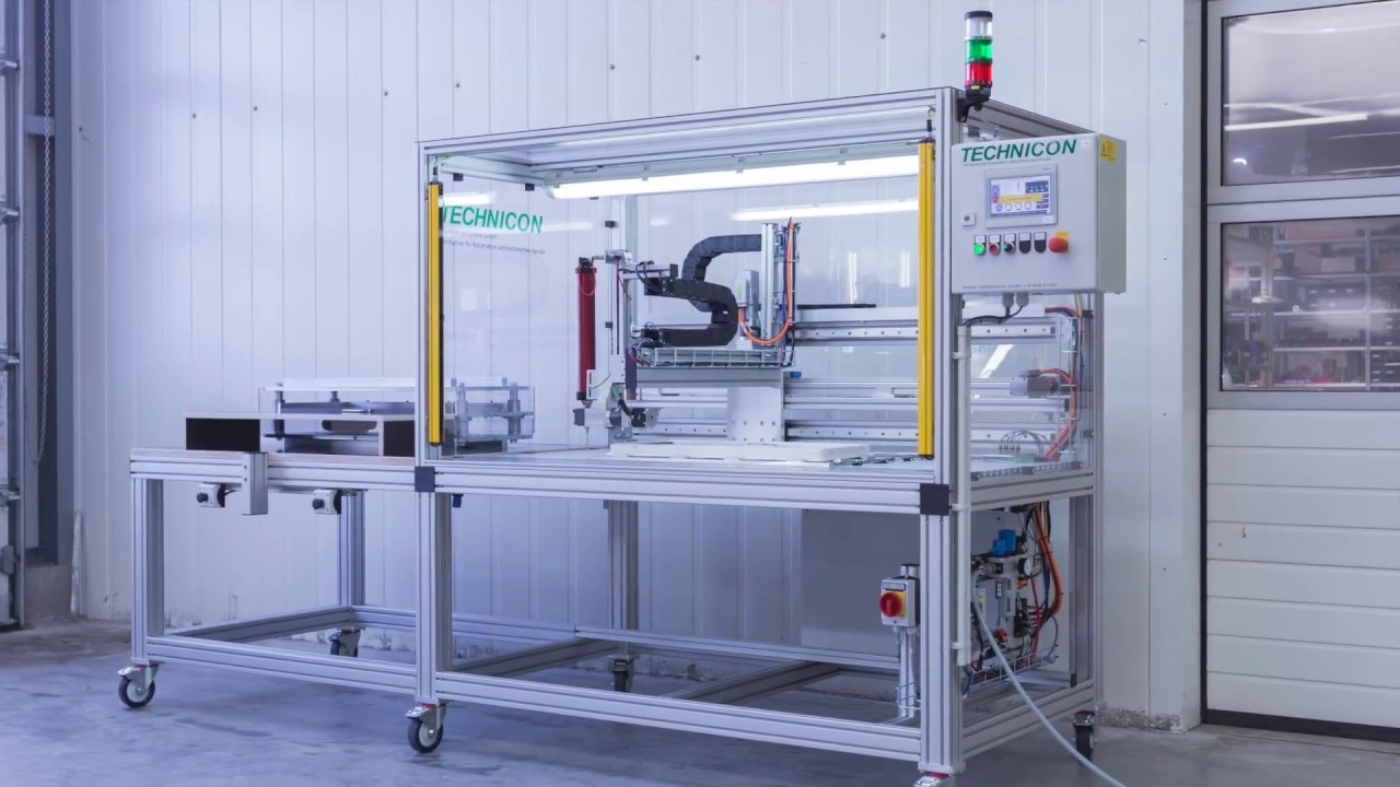 CNC Adhesive Application Technicon Germany - YouTube