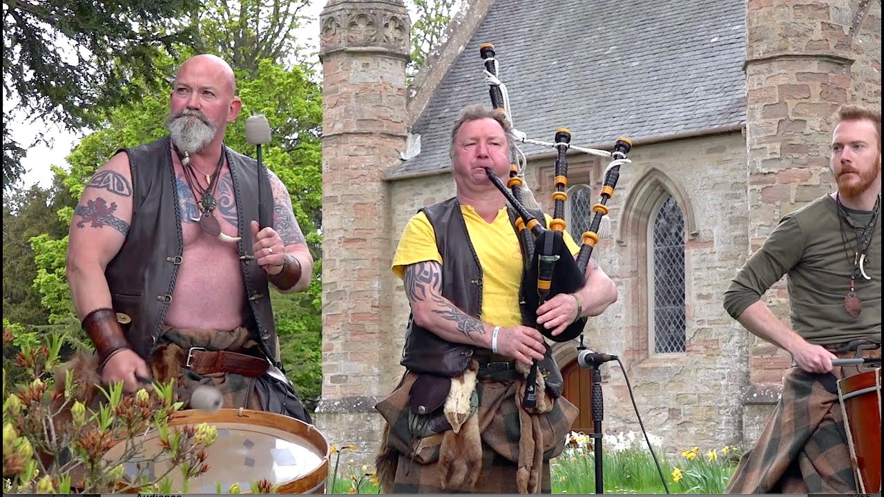 "Bizzy Lizzy" by Scottish tribal band Clann An Drumma in the grounds of ...