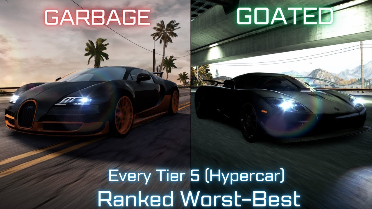 EVERY HYPERCAR in NFS Hot Pursuit Ranked WORST to BEST - YouTube
