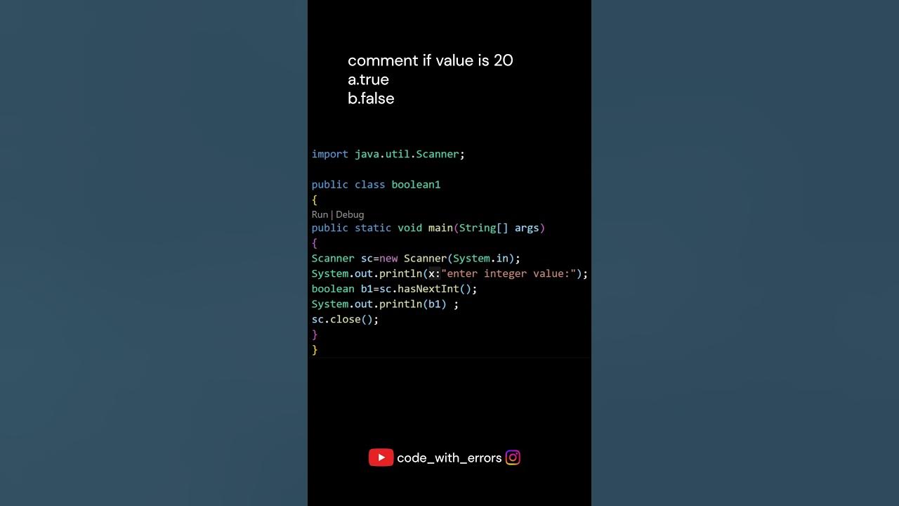 Java Program Based On Boolean Java Javacode Coding Codinglanguage Youtube
