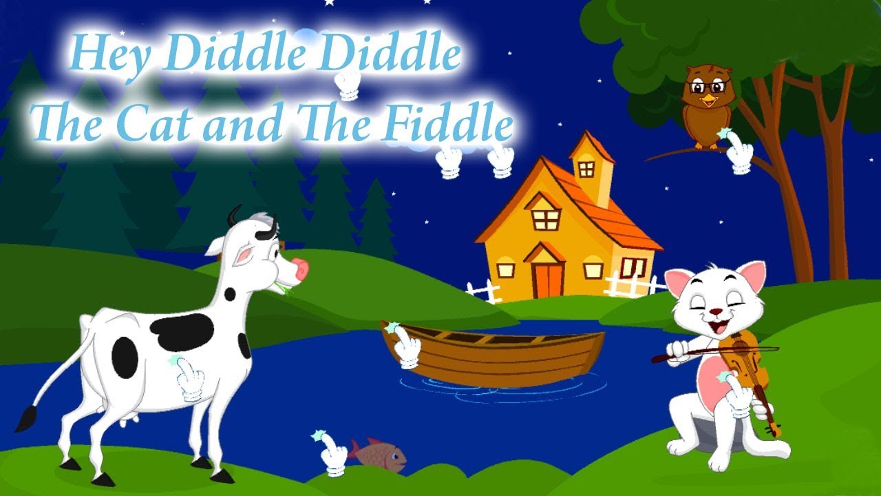 Nursery Rhymes For Kids Hey Diddle Diddle the App Cat and the Fiddle ...