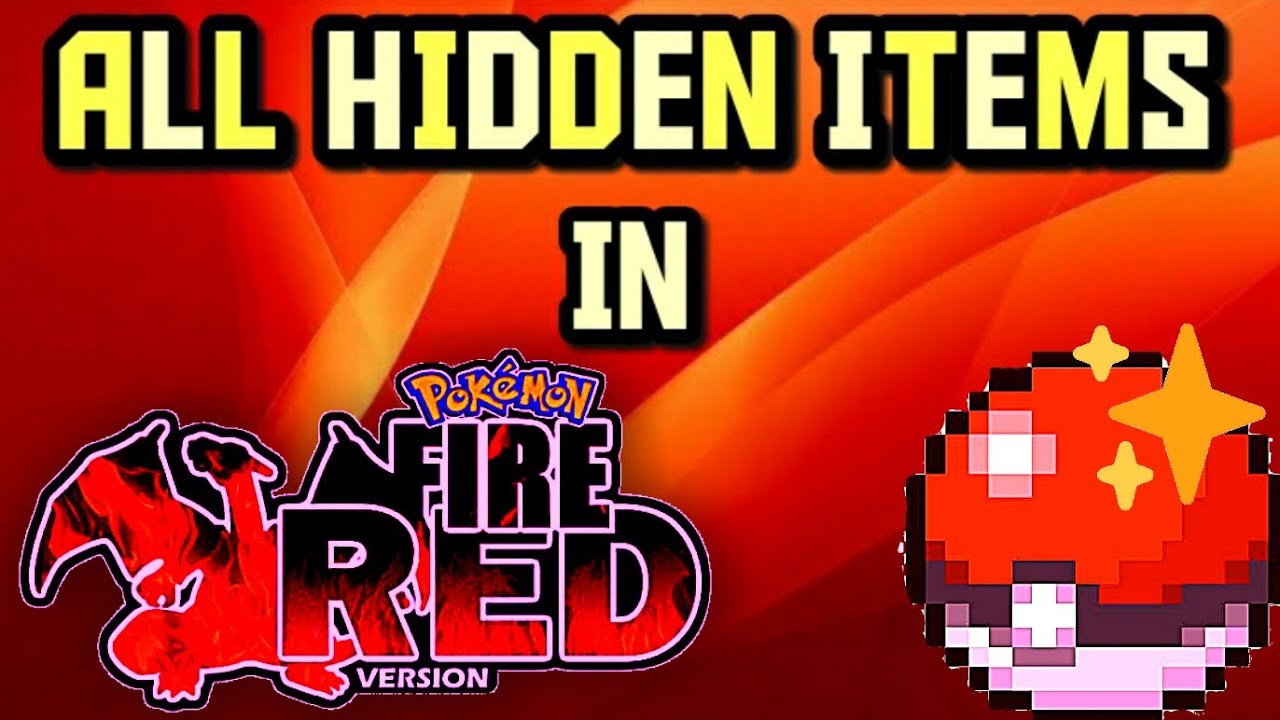 Pokemon Fire Red & Leaf Green:- All Hidden Items - YouTube