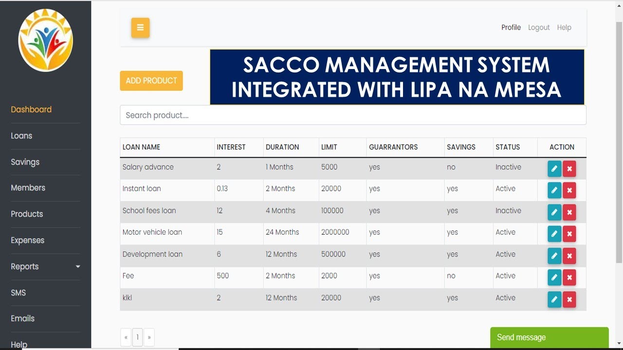 SACCO MANAGEMENT SYSTEMS INTEGRATED WITH LIPA NA MPESA - YouTube