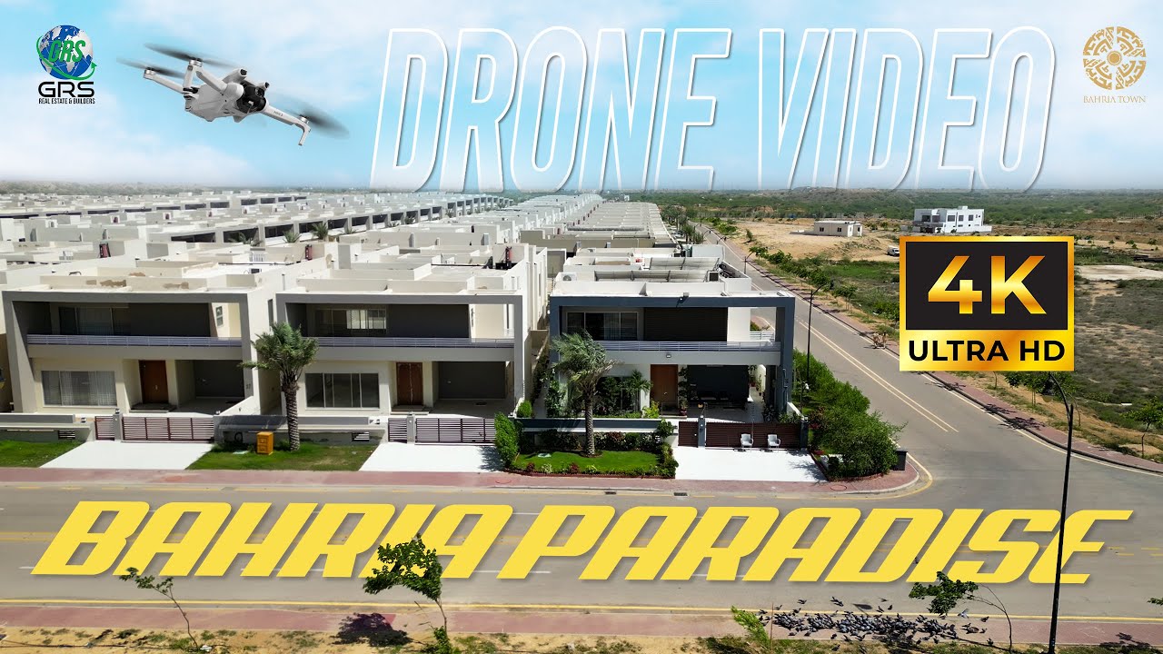 Bahria Paradise | 4k Drone Video | Bahria Paradise Villa | Mini Dams ...