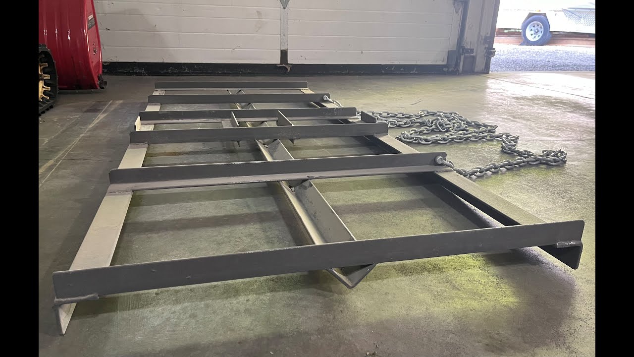 DIY Dirt Gravel Driveway Leveling Drag - YouTube