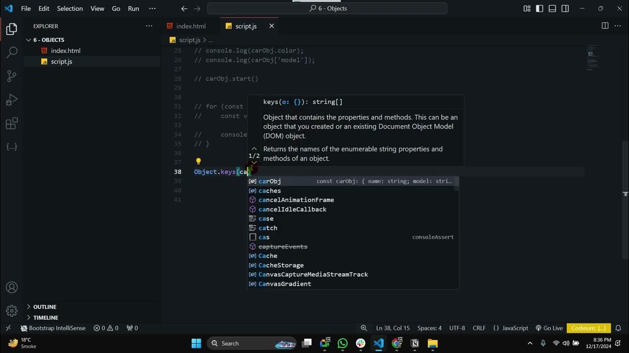 Lecture 6 JavaScript Complete JavaScript Object - YouTube