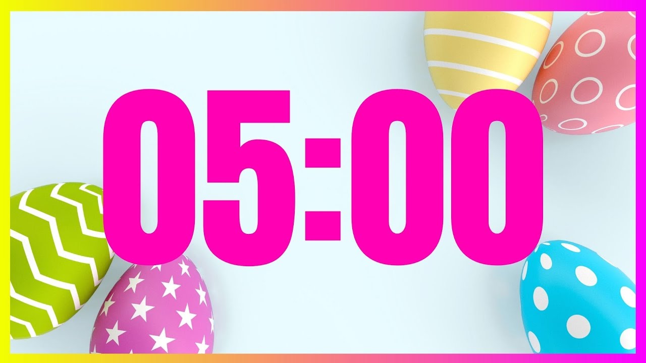 5 Minute Timer With Music For Classroom | Easter - Relax - Happy | - YouTube