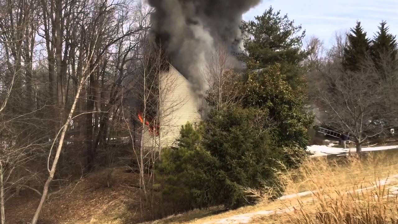 Fire in Huntingtown MD - YouTube