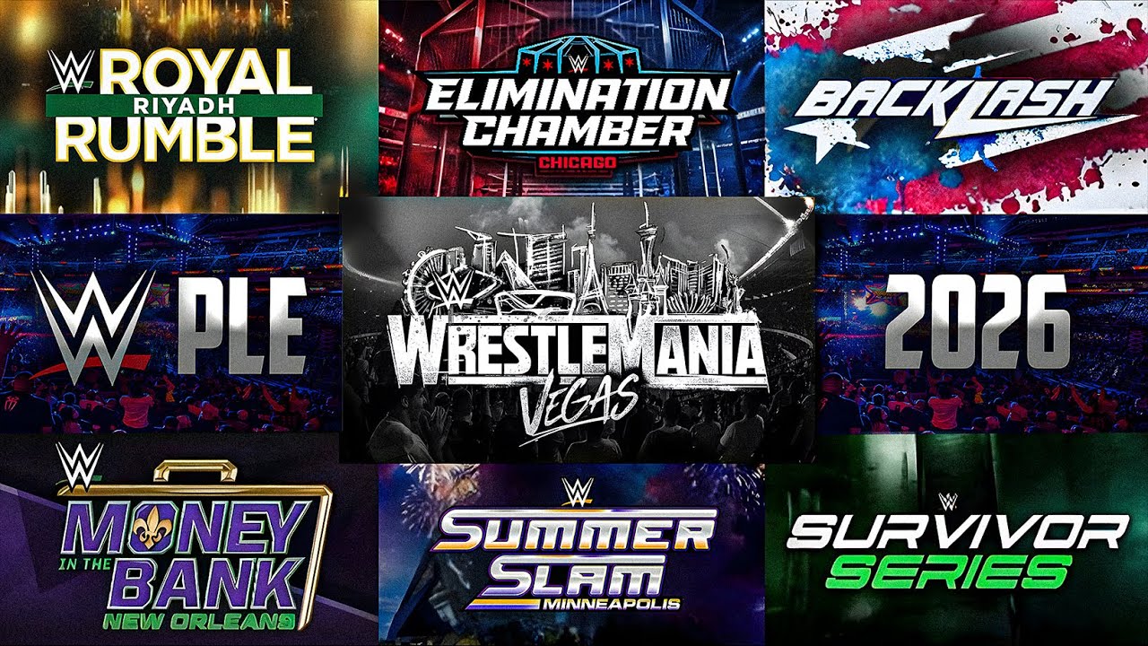 WWE All PLE Events 2026 | Full Schedule | January - December | Date ...