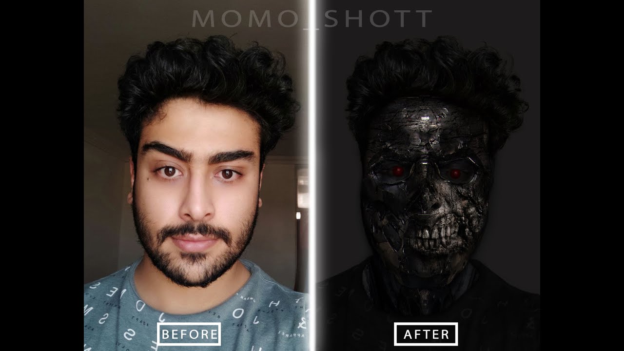 Skull Face Tutorial | Photoshop Part 2 - YouTube