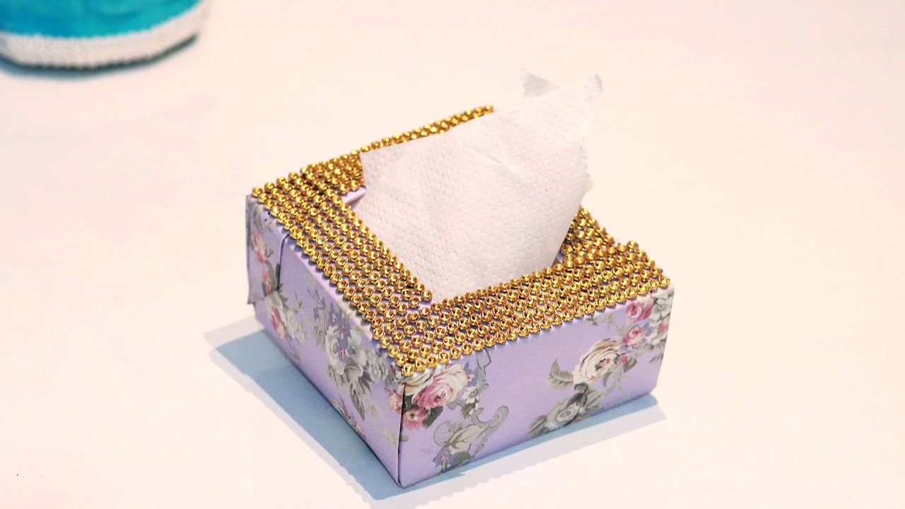 How to Make Tissue box | DIY Paper Tissue Box | Paper craft ideas - YouTube